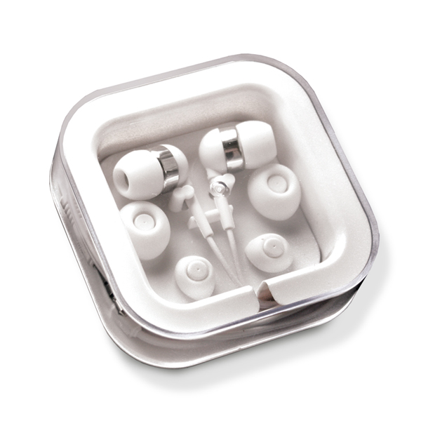 Earbuds in Square Case :: Bentcil